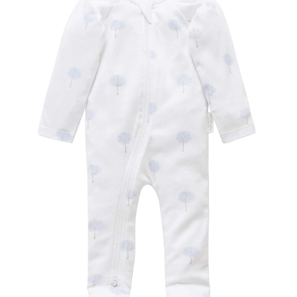 Zip Growsuit | Pale Blue Tree – bubsandmore